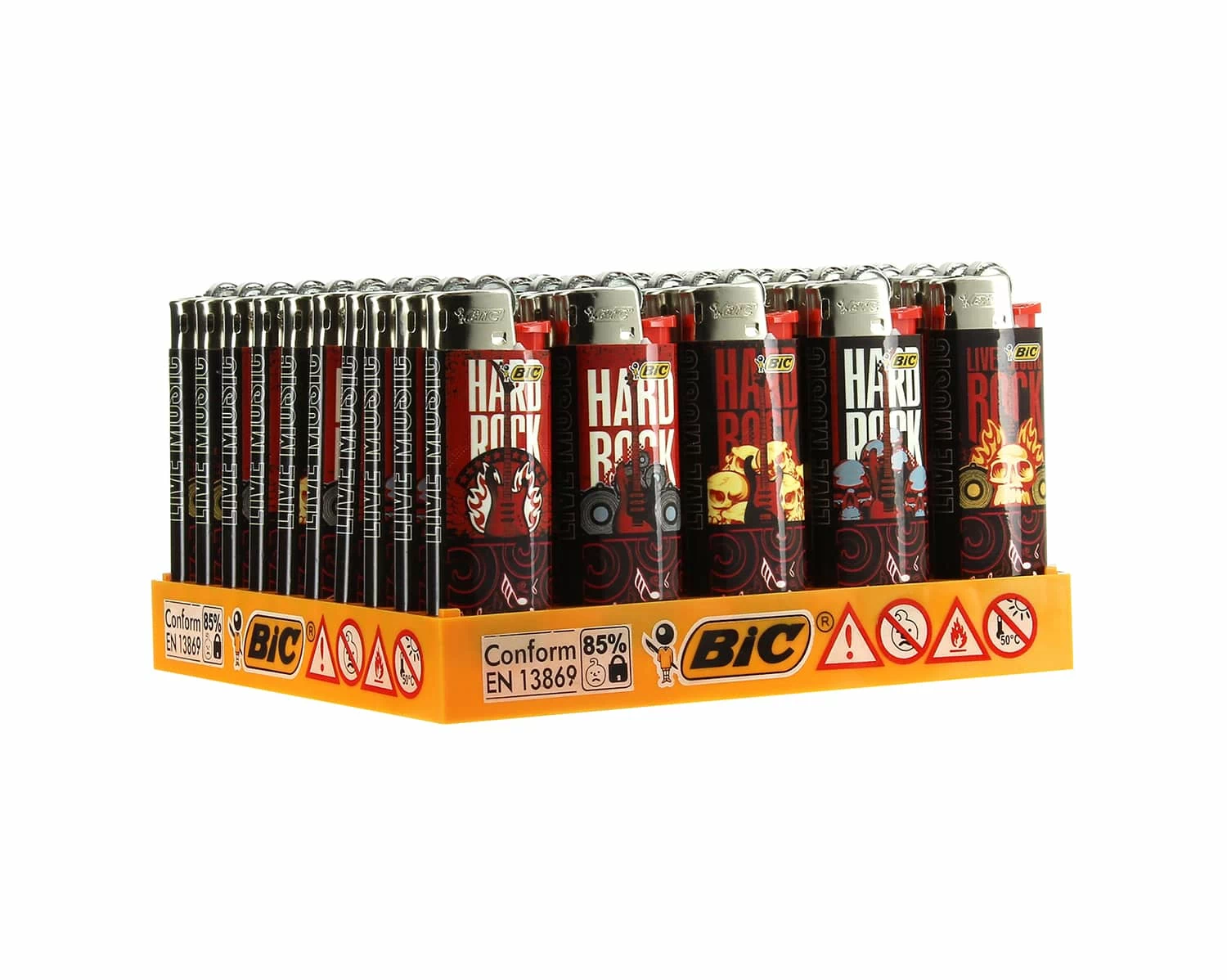 50 briquets Bic mini à pierre Hard Rock - 39,50€