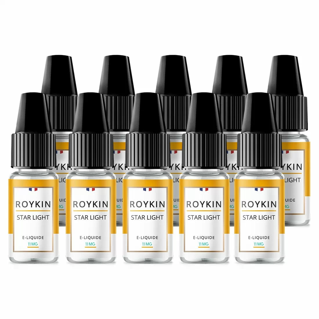 Lot de 10 E liquides Roykin Legend Star Light 11 mg - 29,50€
